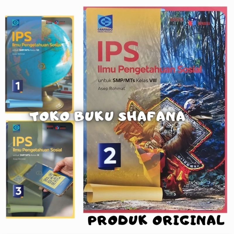 Jual Buku IPS SMP Kelas 7 8 9 / 1 2 3 Grafindo Kurikulum Merdeka - Ilmu Pengetahuan Sosial ...