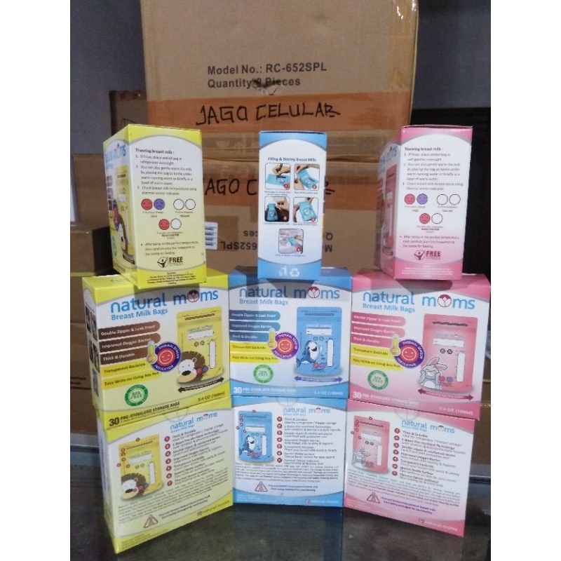 Jual Kantong Asi Natural Moms 100ml BREAST MILK BAGS | Shopee Indonesia