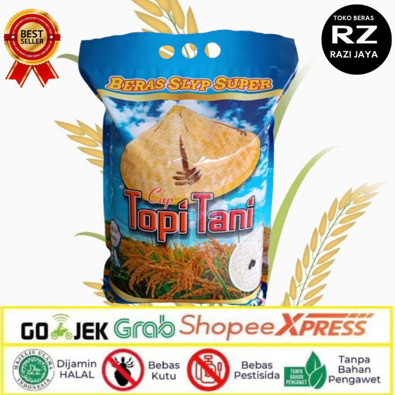 Jual Beras Topi Tani Super 5 LITER | Shopee Indonesia