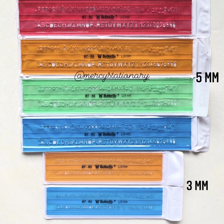 Jual KODE X82V Penggaris Huruf Angka Templates Sablon ABC Lettering ...