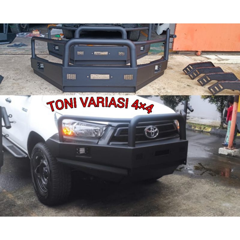 Jual Bumper Bemper Depan Spek Tambang Double Cabin Hilux Rocco 2020 ...