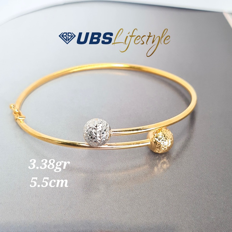 Jual Gelang Emas Candy Bola Cartir Emas Bangle Terbaru Gelang Hermis ...