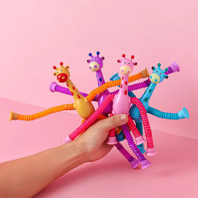 Jual Suction Cup Tabung Teleskopik Jerapah Mainan Anak Tabung ...