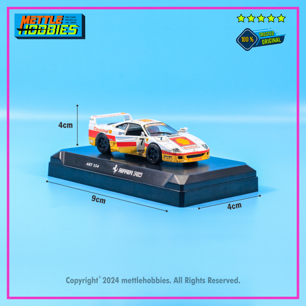 Jual Corgi Detail Cars Ferrari F40 Monte Shell Diecast Miniatur Replika ...