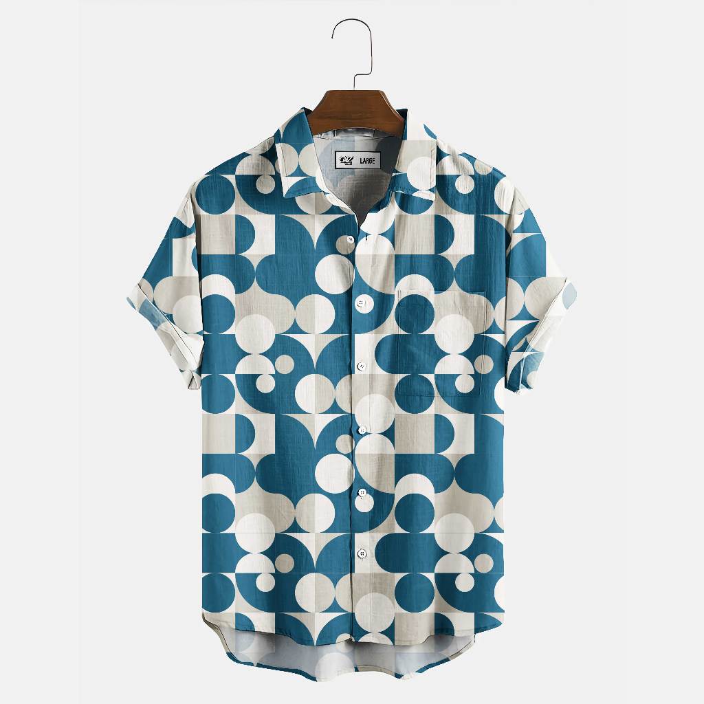 Jual Kemeja pria premium - Minimal geometric pattern set | Shopee Indonesia