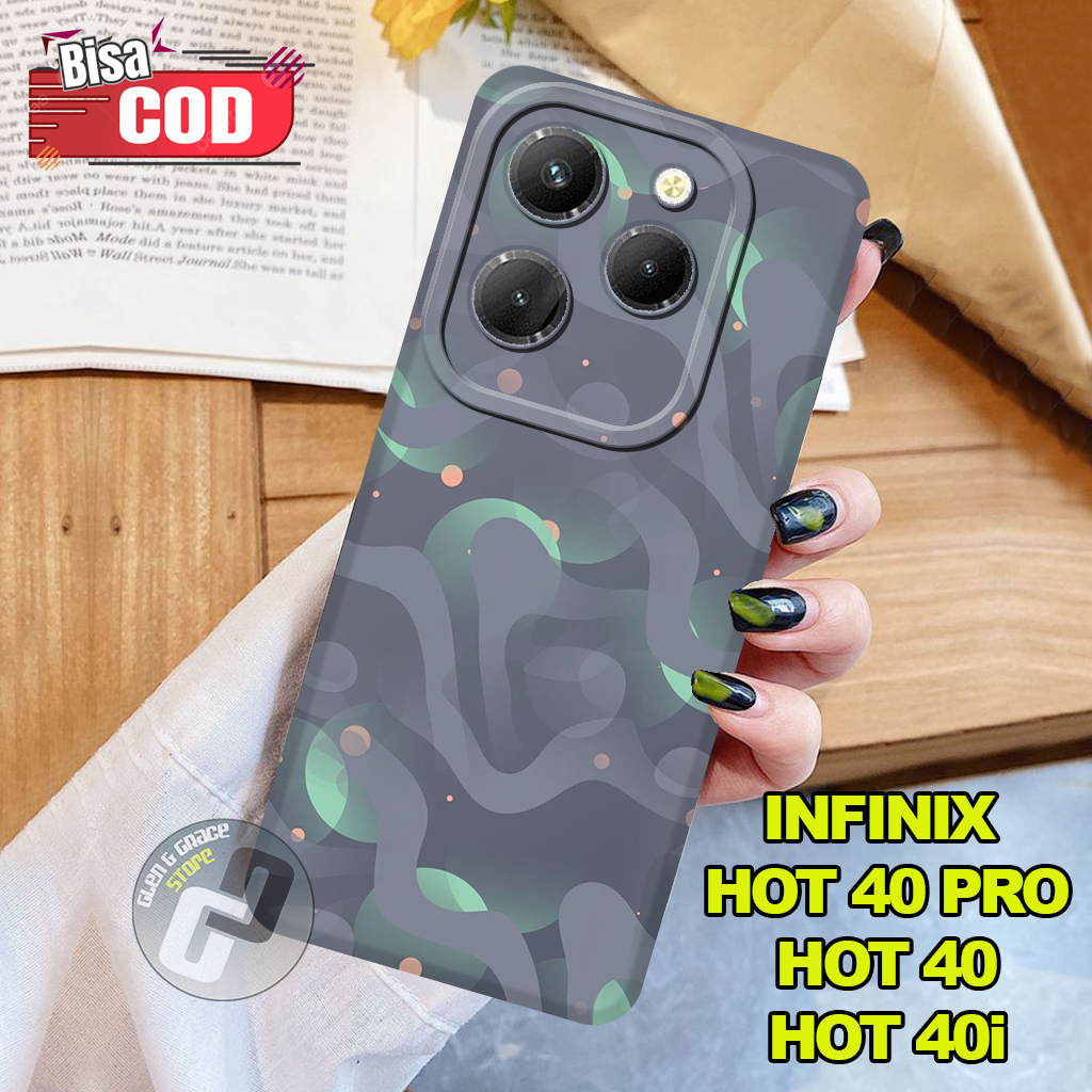 Jual G22-Case Pro Camera INFINIX HOT 40 PRO Terbaru 2024 -Silikon HOT 40 2024- Motif RAINBOW ...