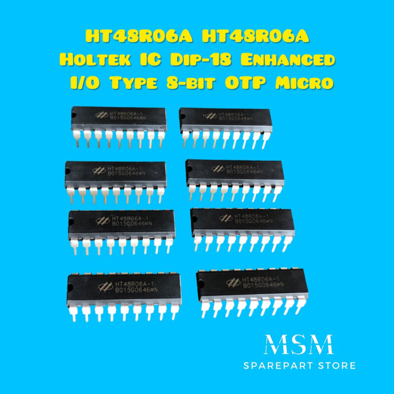 Jual HT48R06A HT48R06A Holtek IC Dip-18 Enhanced I/O Type 8-bit OTP ...
