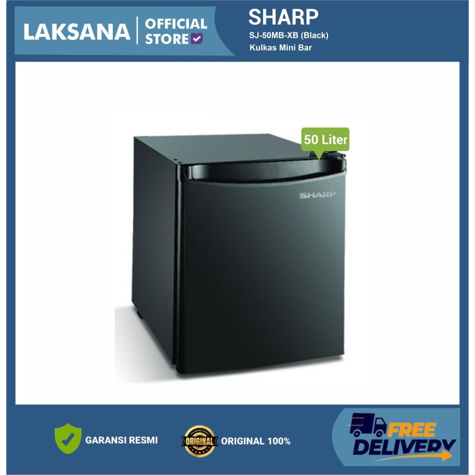 Jual SHARP SJ50MBXB Kulkas Mini Bar SJ-50MB-XB (Black) | Shopee Indonesia