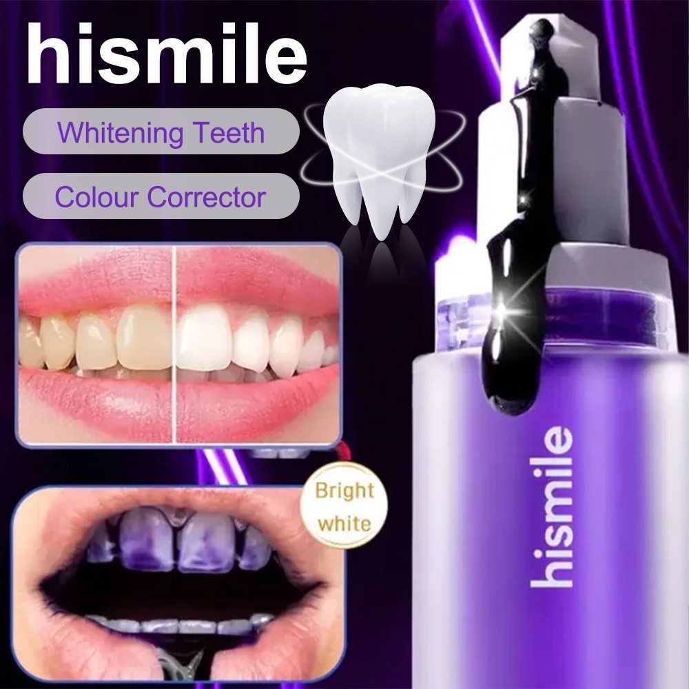 Jual V34 Colour Corrector Whitening Teeth Hismile Whitening Toothpaste ...