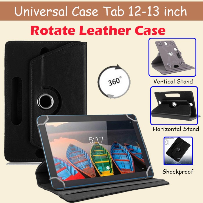 Jual Lenovo Ideapad Duet 5 12.4" FLIP CASE LEATHER ROTATE ROTARY BOOK COVER 360 ROTASI STAND ...