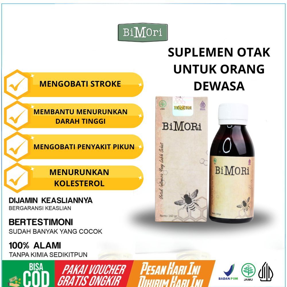 Jual Bimori Suplemen Otak Untuk Orang Dewasa Obat Pikun Dan Pelupa ...