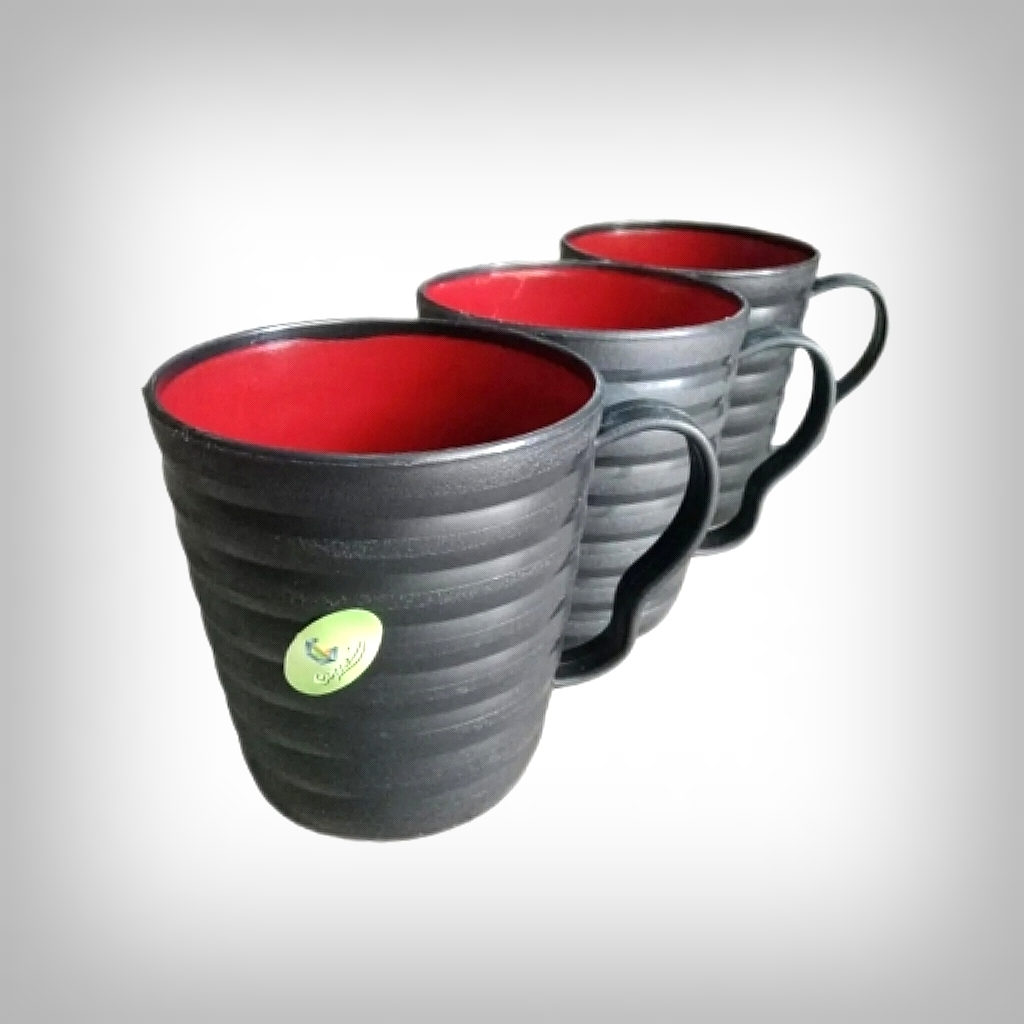 Jual Gelas Cangkir Mug Hitam Ocha Ramen Ulir Plastik 347 | Shopee Indonesia