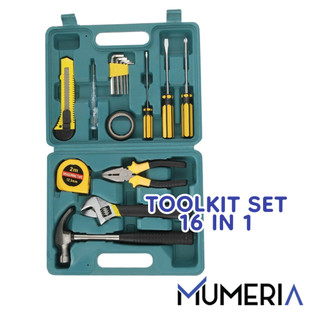 Jual Tool Kit Set Perkakas 16 In 1 Alat Perlengkapan Pertukangan ...