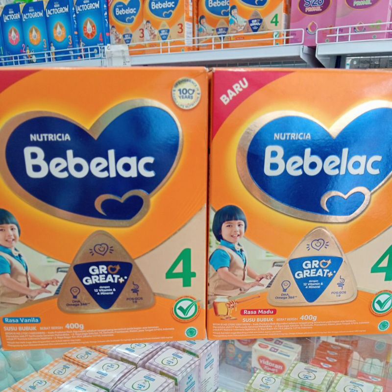 Jual Bebelac Tahap 4 vanila/madu (400g) | Shopee Indonesia