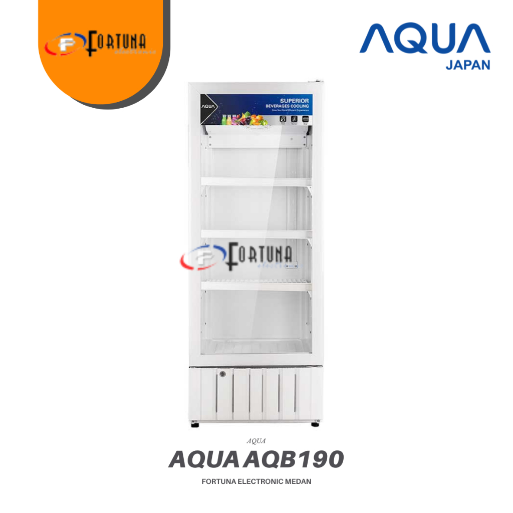 Jual AQUA SHOWCASE AQB 190 DISPLAY COOLER AQB190 / AQB 190 180 LITER ...