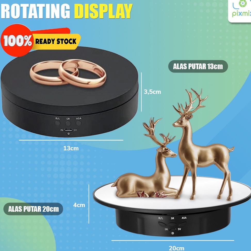 Jual KODE L9S Alas Putar Fotografi Rotating Display Stand Base Mirror ...
