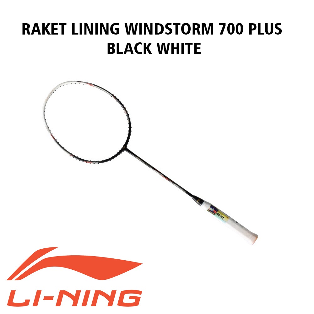 Jual Raket Badminton Bulutangkis Windstorm 700 Plus Black White ...