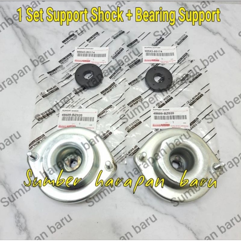 Jual Karet Support Shock Set Bearing Support Depan Agya Ayla OEM 1Set ...
