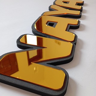 Jual Huruf Timbul Akrilik Gold Custom Area Tulisan Acrylic Angka Spon ...