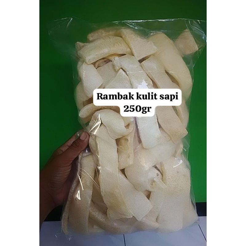 Jual Krupuk rambak kulit sapi matang 250 gram | Shopee Indonesia