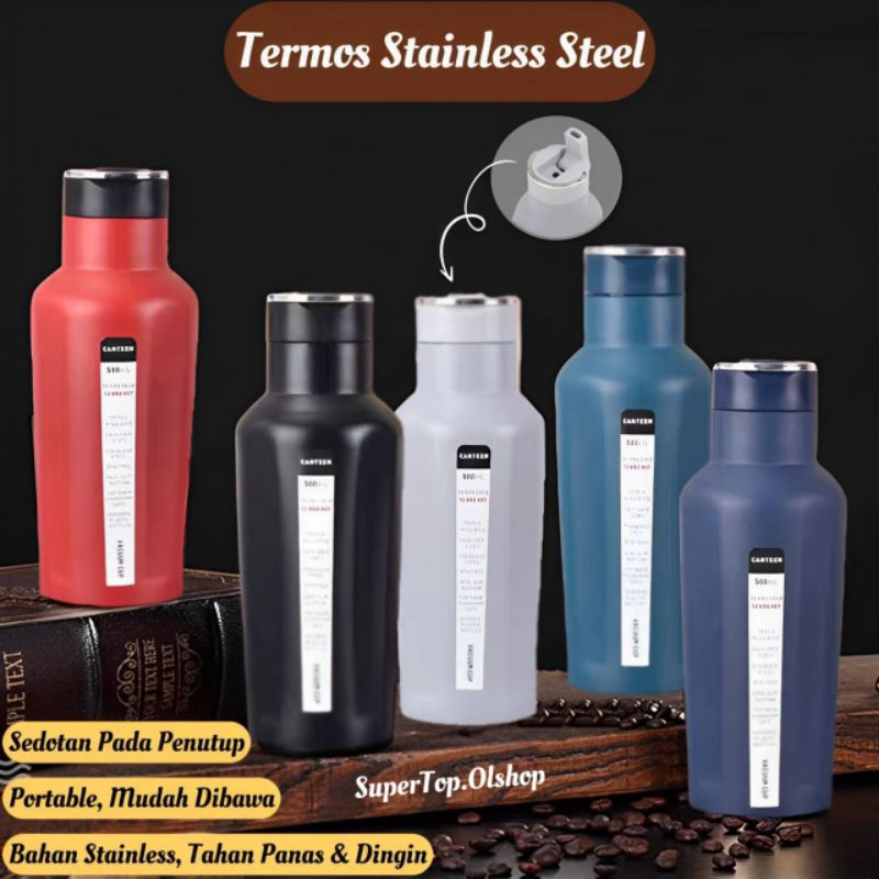 Jual Botol Minum/ Termos/ Tumbler Stainless Steel 500 ml /750 ml ...