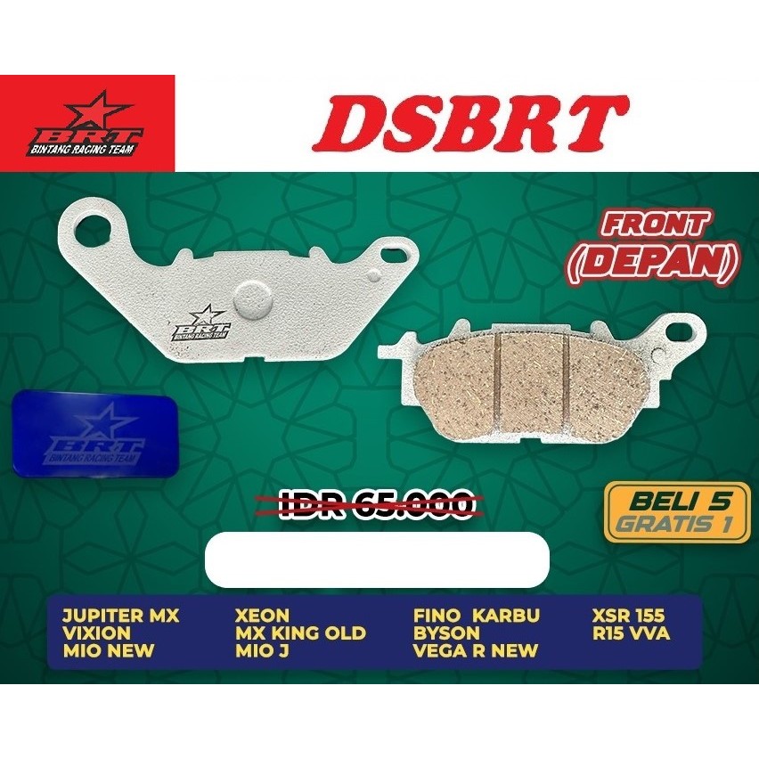 Jual KAMPAS REM DEPAN CERAMIC BRT JUPITER MX R15 VIXION BYSON VEGA XABRE MX KING | Shopee Indonesia