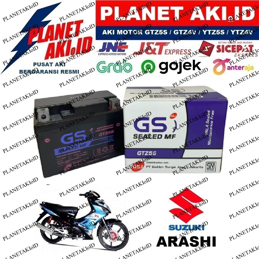 Jual Aki Motor Suzuki Arashi GTZ5S Accu Kering MF | Shopee Indonesia