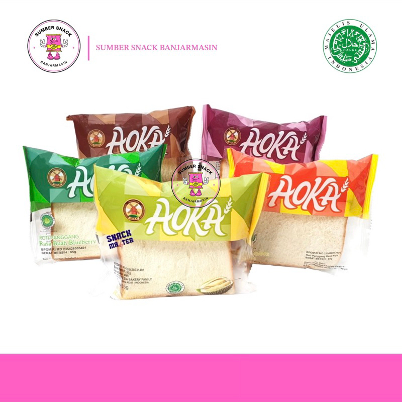 Jual Aoka Roti Panggang (4 Varian Rasa) (65g) | Shopee Indonesia