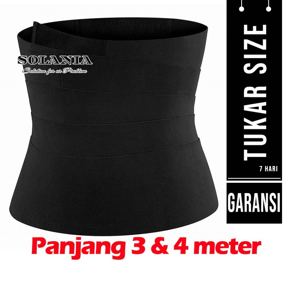 Jual SOLANIA Stagen Lilit 3M Pengecil Perut Pembakar Lemak | Shopee ...