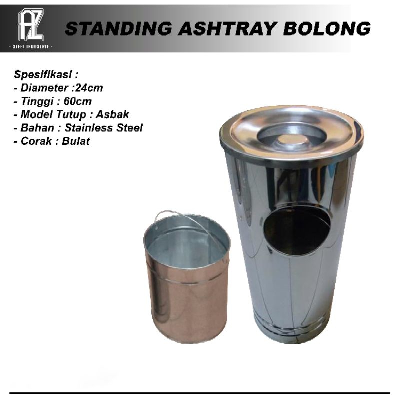 Jual Tong sampah stainless - Tempat sampah stainless - Asbak stainless ...