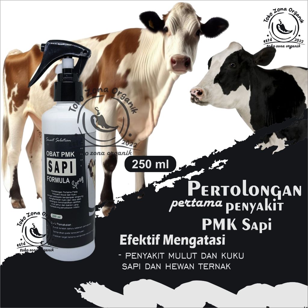 Jual OBAT PMK SAPI BOROK KAMBING RUMINANSIA IRITASI KULIT LUKA SAPI ...