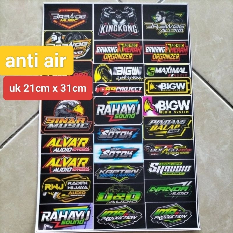 Jual STIKER AUDIO | STIKER SOUND | STIKER SOUNDSYSTEM | STIKER ANTI AIR ...