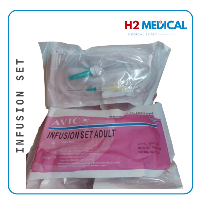 Jual AVICO Infus Set Dewasa Selang Infus Satuan Per Piece Infusion Set ...