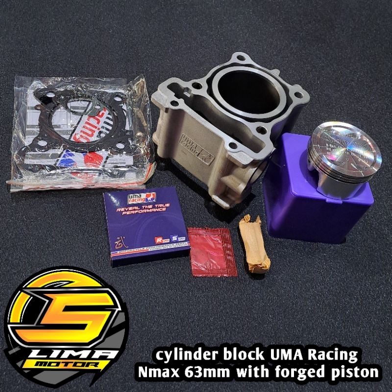 Jual Cylinder silinder Block blok UMA RACING Nmax Aerox R15 V3 NVX Vario PCX ADV 150 63mm 63 mm ...