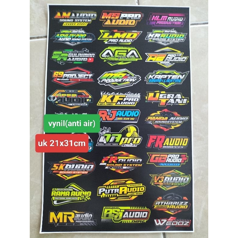Jual STIKER AUDIO | STIKER SOUND | STIKER SOUNDSYSTEM | STIKER ANTI AIR ...