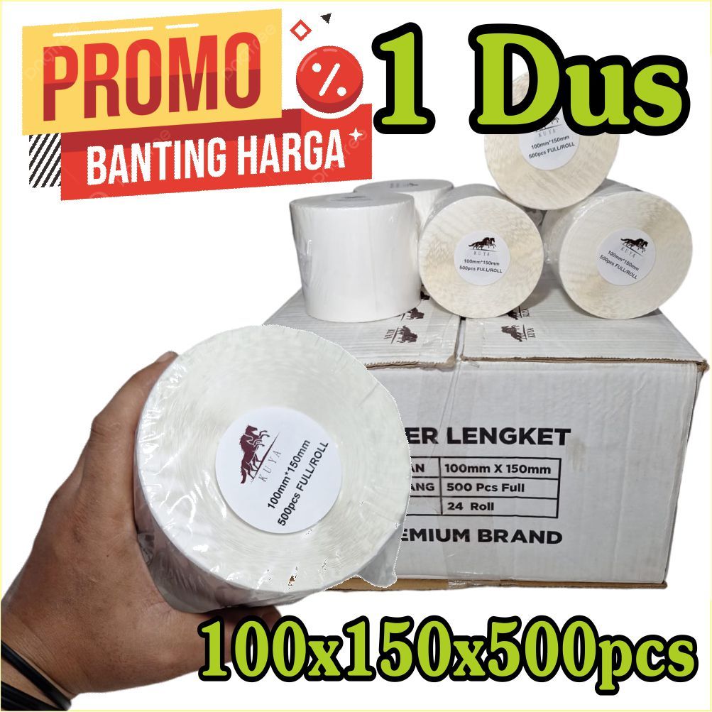 Jual PROMO BANTING HARGA UNTUK 1 DUS STIKER THERMAL 100X150X500 STIKER ...