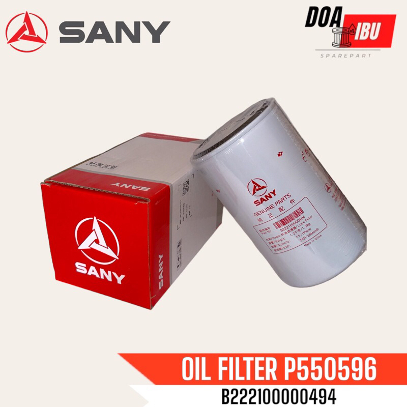 Jual Oil Filter SANY SY215H, SY135F, SY135C, SY330H B222100000494 ...