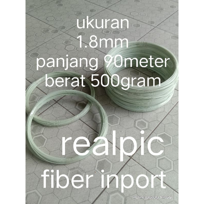 Jual Ruji Jeruji ukuran 1.8mm panjang 90 meter,fiber berat 500 gram ...