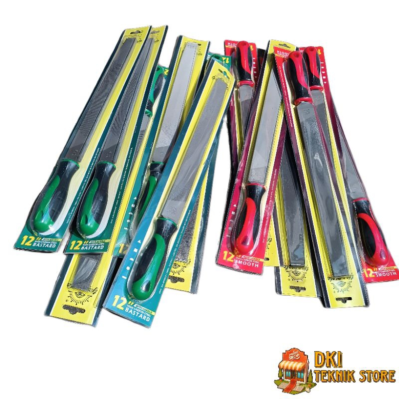 Jual Tjap Mata Kikir Besi 12 Inch 30 Cm Model Plat Kasar Halus Kikir ...