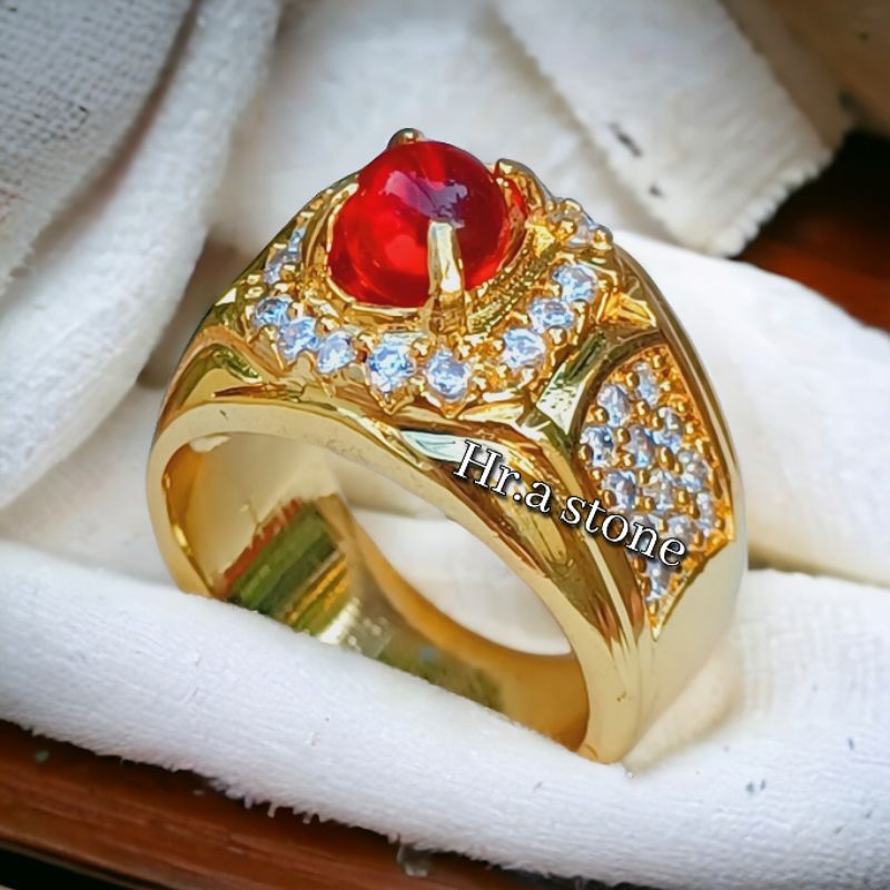 Jual CINCIN BATU MERAH DELIMA SIAM ORIGINAL BANGKOK | Shopee Indonesia