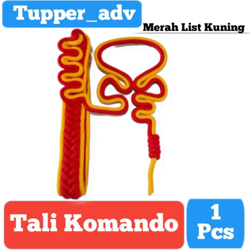 Jual Tali Komando Pramuka Merah List Kuning Variasi TNI Polri ...