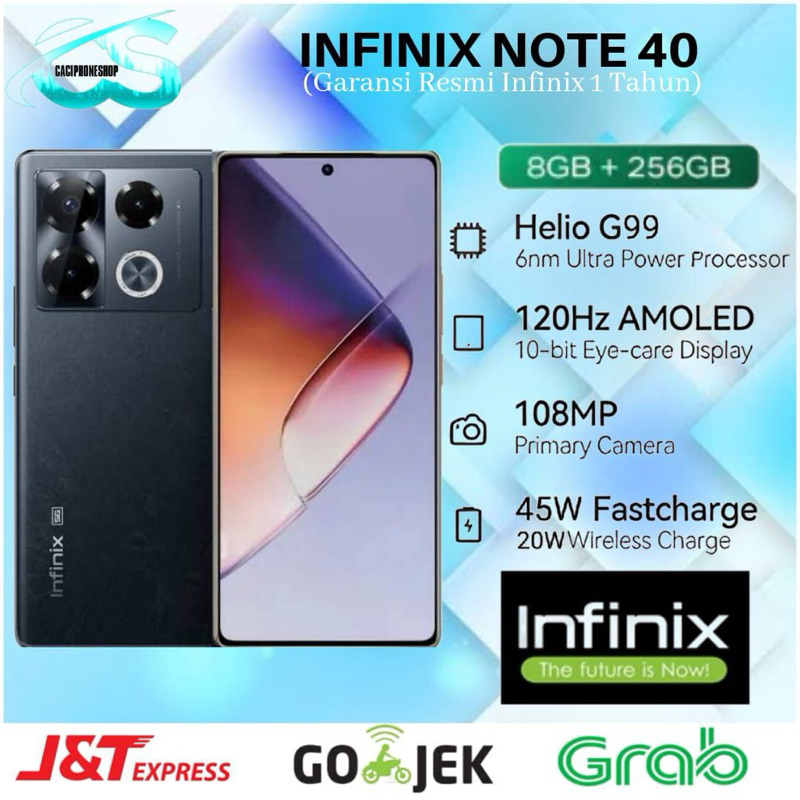 Jual INFINIX NOTE 40 NFC RAM 8GB MEMORY 256GB 8/256GB GARANSI RESMI ...