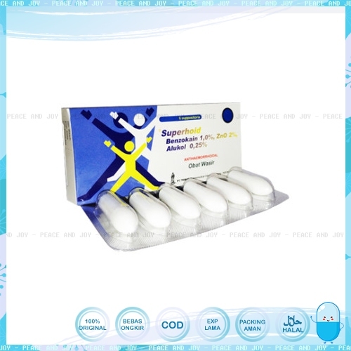 Jual SUPERHOID ISI 6 SUPPOSITORIA | Shopee Indonesia