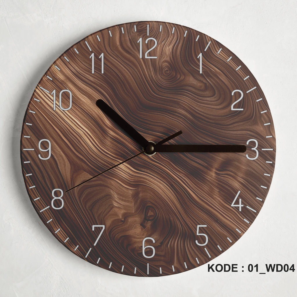 Jual ROTA - Jam Dinding Aesthetic Walldecor Motif Wood 04 - WD04 | Shopee Indonesia