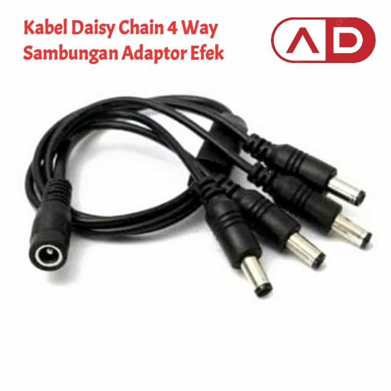 Jual Kabel Adaptor Efek Gitar Daisy Chain 4 Cabang | Shopee Indonesia
