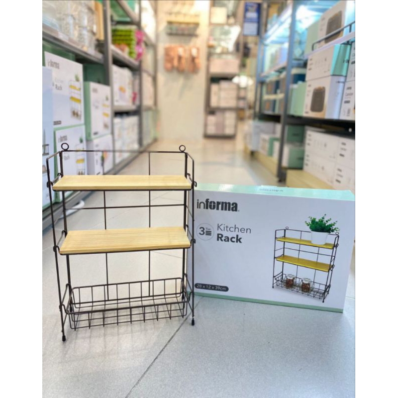 Jual INFORMA Milo spice rack 3 tier harga sale free BUBLE | Shopee ...
