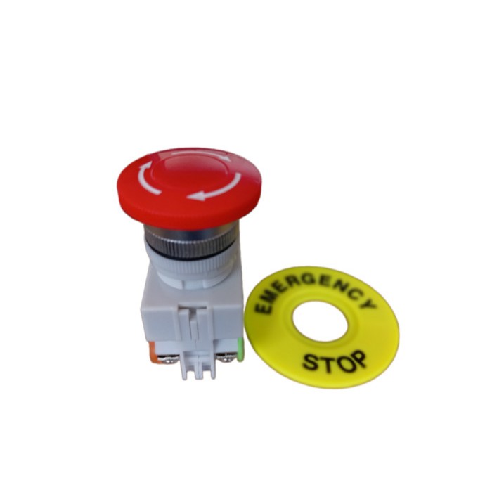 Jual Emergency push button with yellow cap | Shopee Indonesia
