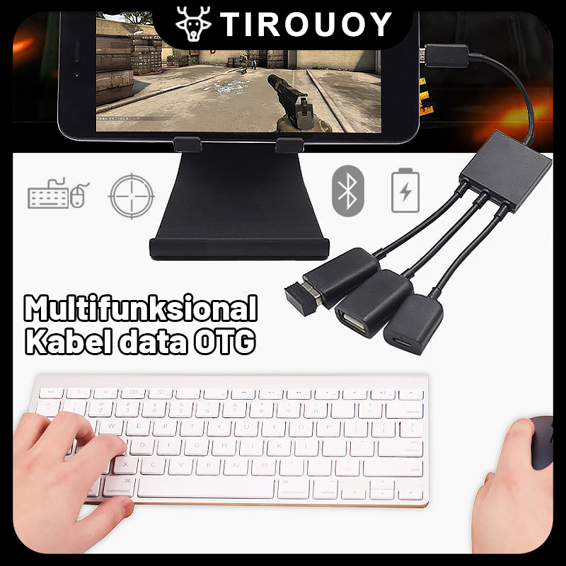 Jual MICRO OTG 3IN1 Otg Micro Usb TMDZ-Usb hub 3 Ports Micro Adapter ...