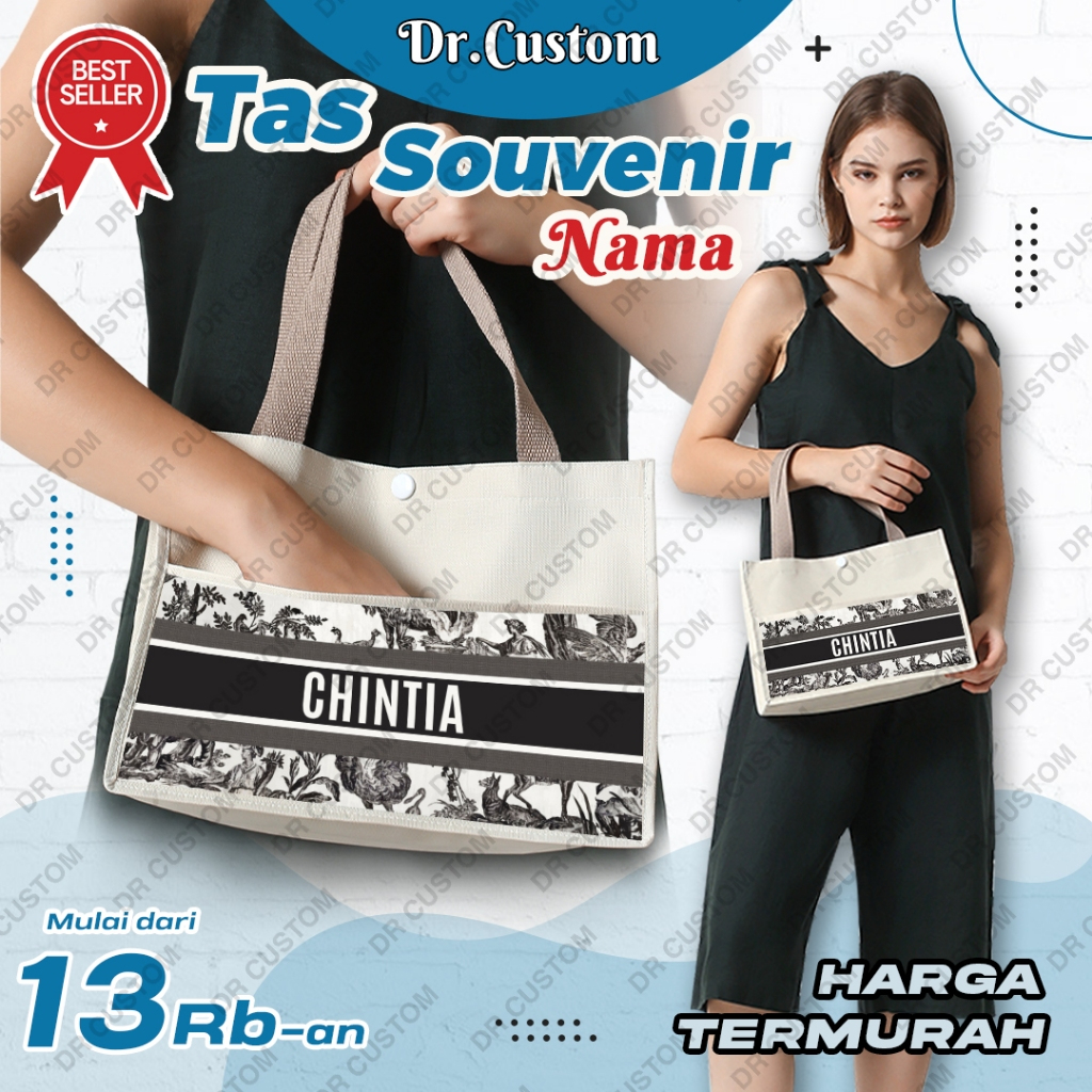 Jual [Custom] Tas Sovenir Sablon - Tas Hampers-Totebag Sovenir Sablon ...