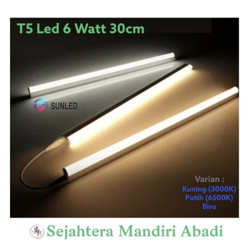 Jual Lampu T5 LED Sunled 6 Watt 30 cm 30 Mata LED 400 Lumens | Shopee Indonesia